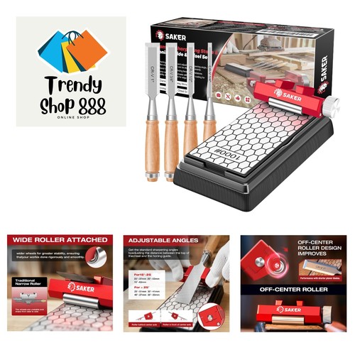 Sharpening Stone with Honing Guide Tool,chisel set for Woodworking ...