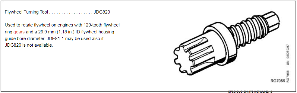 Compatible with JDG820 or JDE81-1 OEM Quality John Deere Engine Turning ...