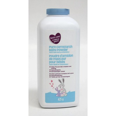Parent's Choice Pure Cornstarch Baby Powder, 425g Pack of 2 Baby Adult ...