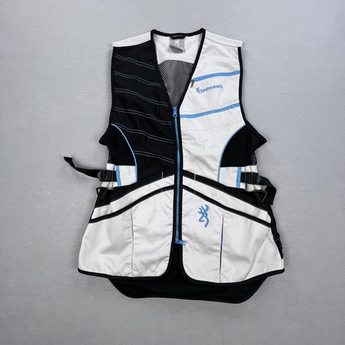 Browning Shooting Vest Mens Small White Black Reactar G3 Mesh Skeet ...