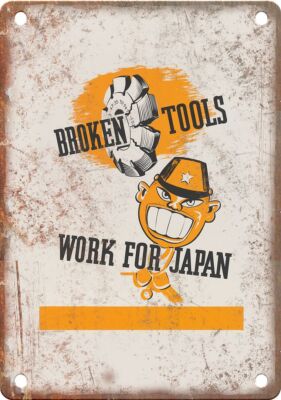 Broken Tools WWII Propaganda Poster 12" X 9" Reproduction Metal Sign ...