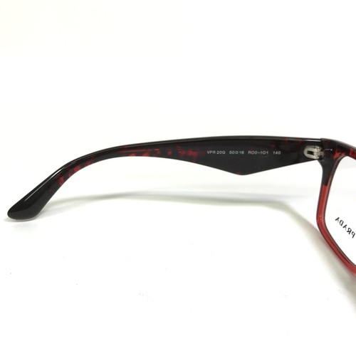 PRADA Eyeglasses Frames VPR 20Q RO0-1O1 Brown Red Tortoise Square 50-16-140 | eBay