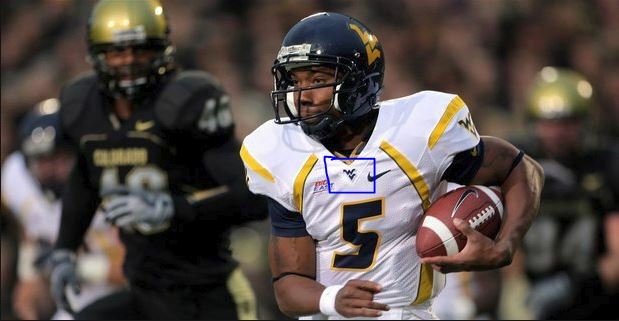 West Virginia Patch Navy/White Iron On Embroidered WVU Logo Nike ...