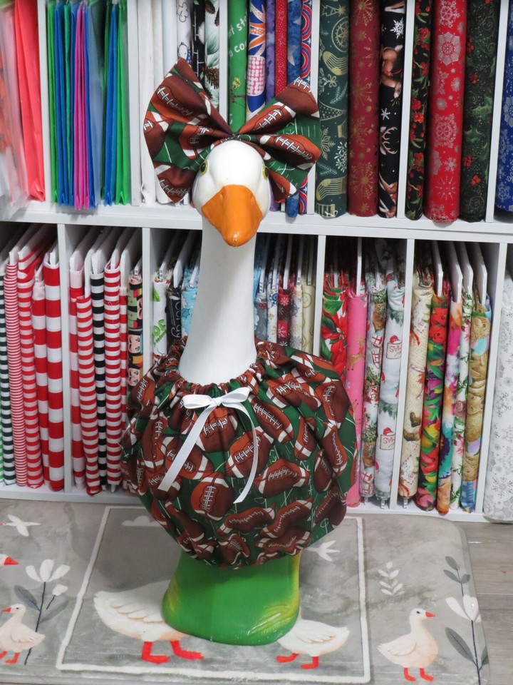 Concrete and Plastic Goose Clothes -Football Outfit Dress ~ Outfits by ...