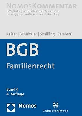 Bürgerliches Gesetzbuch: Familienrecht 04 von Klaus Schnitzler Anne ...
