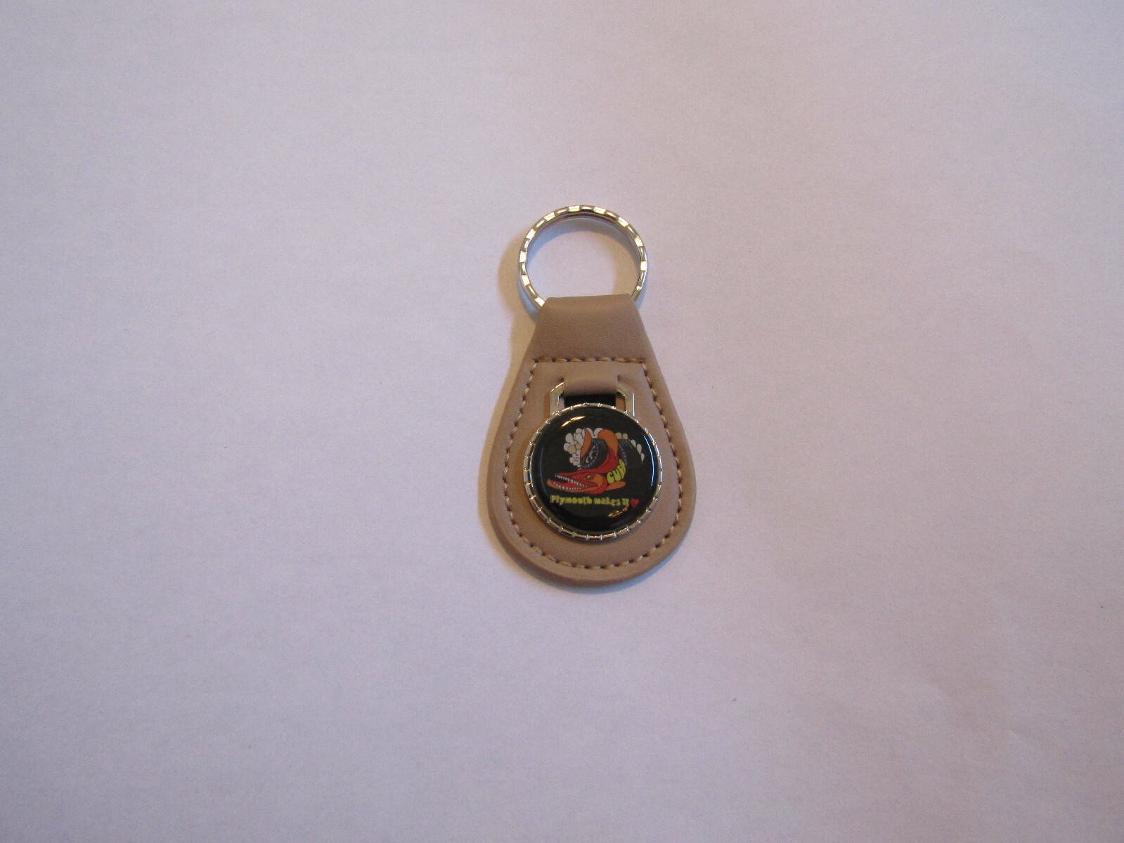 1970 1971 1972 1973 1974 PLYMOUTH BARRACUDA 'CUDA LEATHER LOGO KEYCHAIN ...