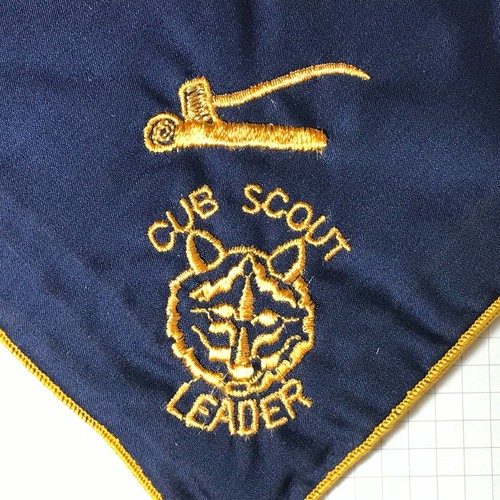 Cub Scout Leader Wood Badge Trained Navy w/ Embroid Neckerchief Bdr ...