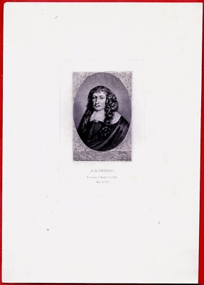 GV66-GRAVURE ORIG-JEAN REGNAULT DE SEGRAIS-POÈTE-TRADUCTEUR-20e | eBay