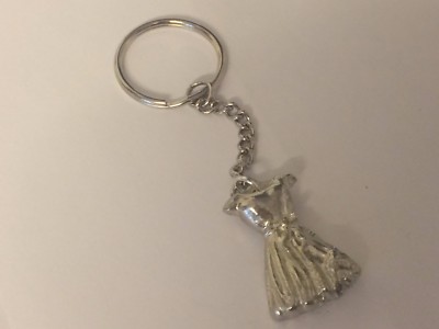 Lady Dress TG482 English Pewter on a Split Ring Keyring | eBay UK