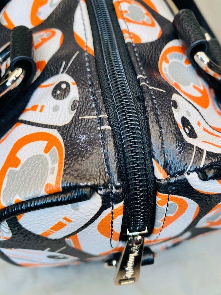 RARE Loungefly Disney Star Wars BB8 BB-8 AOP Satchel Crossbody Bag ...