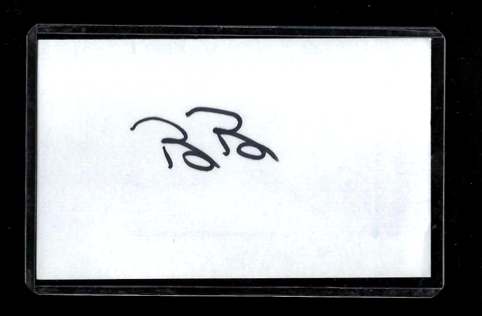 BILLY BEANE Oakland A's, Money Ball SIGNED / AUTOGRAPH 3" x 5" Index ...