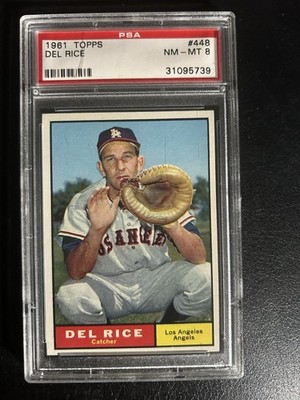 1961 Topps Set Break #448 Del Rice Angels PSA 8 | eBay