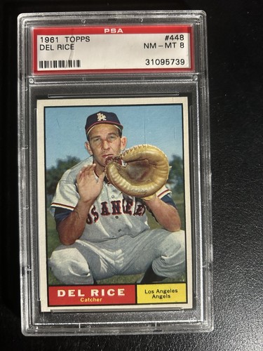 1961 Topps Set Break #448 Del Rice Angels PSA 8 | eBay