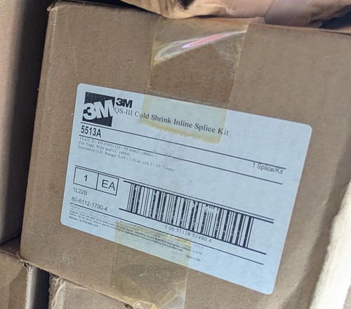 3M 80-6112-1790-4 Cold Shrink QS-III Inline Shielded Cable Splice Kit ...
