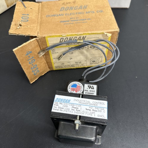 Dongan 33-100-145 Industrial Control Transformer Single Phase NOS | eBay