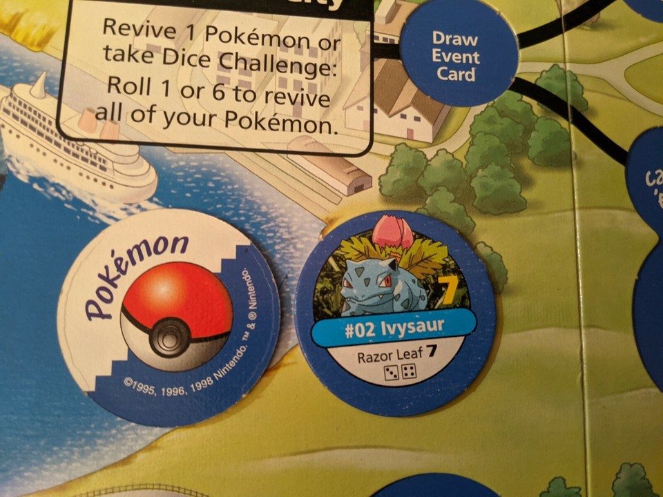 1999 Pokemon Master trainer Board Game Replacement Parts U PICK POG ...