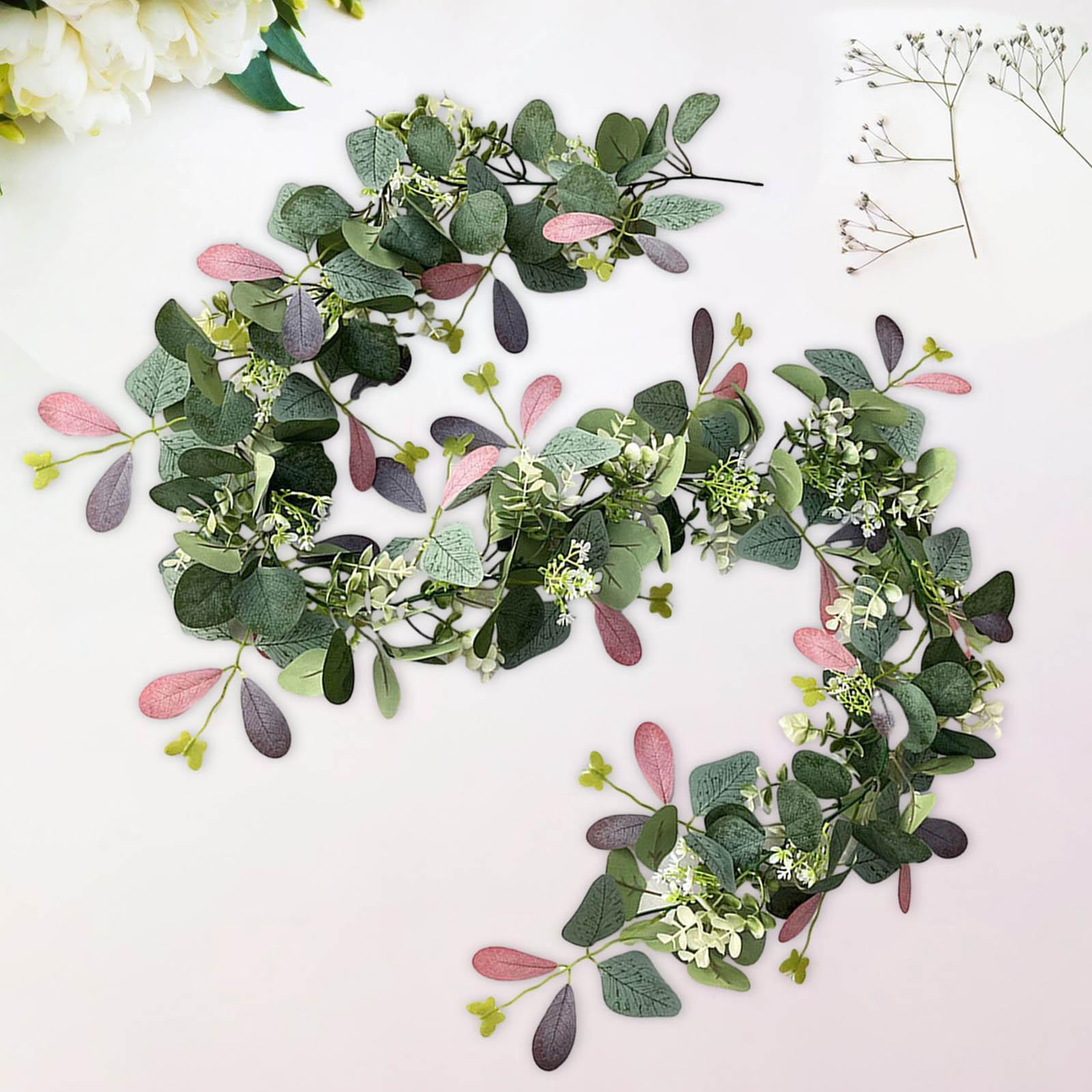 Greenery Garland Faux Eucalyptus Strand Spring Garland 1.8M Artificial ...