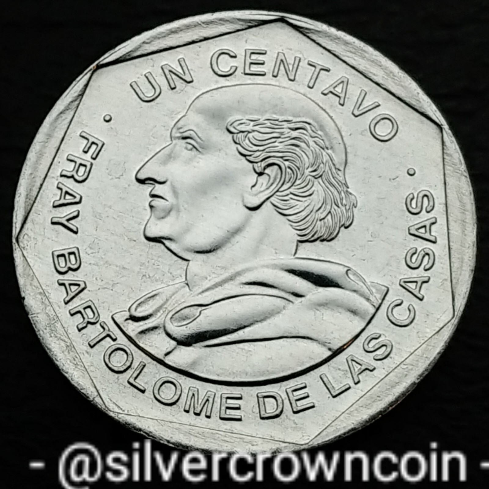 Guatemala 1 Un Centavo 1999. KM#282. 1 Cent coin. Fray Bartolome de las Casas. | eBay