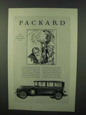 1928 Packard Car Ad - Ask The Man Who Owns One | eBay