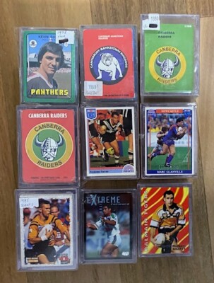 RUGBY LEAGUE CARD BASE FULL SETS SCANLENS STIMOROL REGINA DYNAMIC CARDS ...
