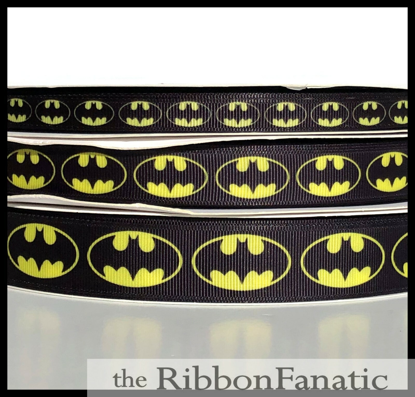 50% off 3yds 5/8" or 7/8" Batman Black Yellow Grosgrain Ribbon | eBay