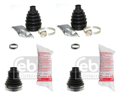Set of 4 Front Inner/Outer Axle Boot Kit L+R for Mercedes C240 E320 ...
