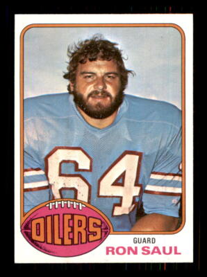 1976 Football Topps Ron Saul Houston Oilers #208 2 | eBay