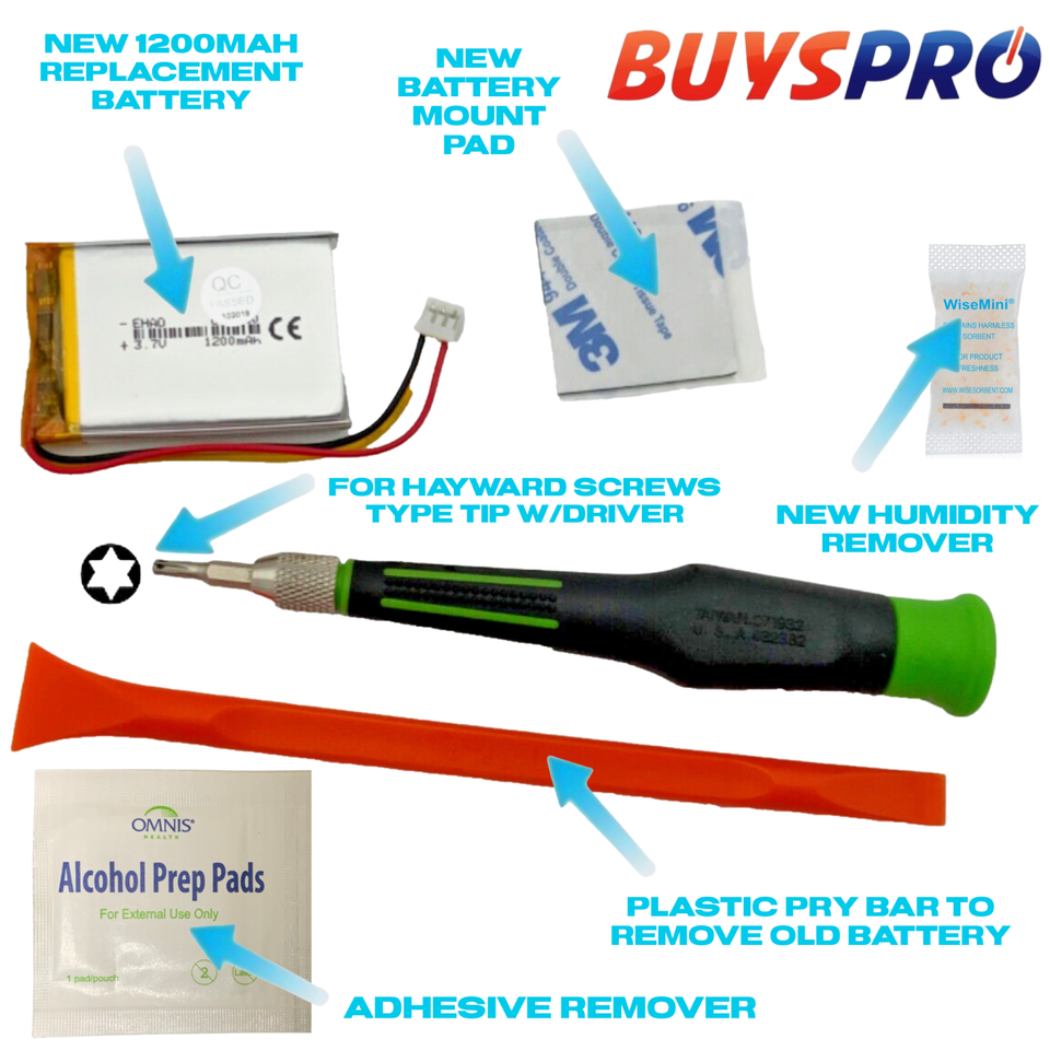 For Hayward AQL2-POD2 AquaPod Remote Control 1130mah Battery ...