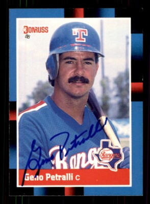 1988 Donruss Baseball #506 Geno Petralli Signed Autograph (No COA) *d2 ...