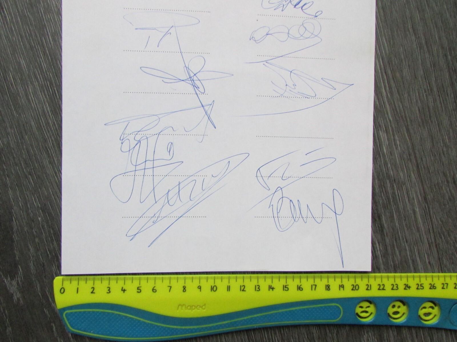 Chelsea Football Club 2000 - 2001 Hand Signed Autographed Team Sheet A ...