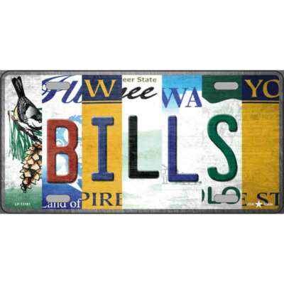 Bills Strip Art Novelty Metal License Plate Tag Tag LP-13181 | eBay
