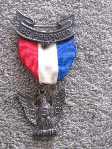 Vintage EAGLE SCOUT Boy Scouts Rank MEDAL & PALM BSA Award Badge ...