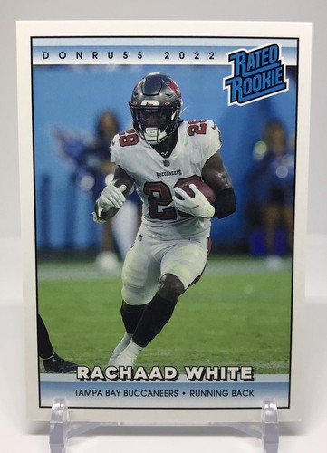 🔥RACHAAD WHITE SP 1/4094 RC 2022 RATED ROOKIE Retro RR45 Buccaneers 🏈 ...
