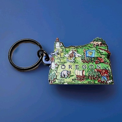 Vintage Keychain Oregon Klamath Mt Hood Medford Coos Bay Landmarks ...