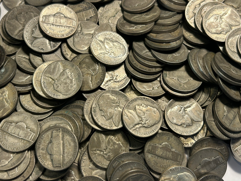 1942 TO 1945 JEFFERSON SILVER WAR NICKEL LOT / 400 COINS | eBay