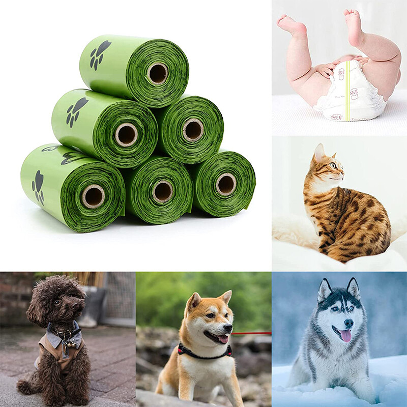 150-600 Bags Biodegradable Pocket Size Puppy Poo Waste Strong Doggy ...