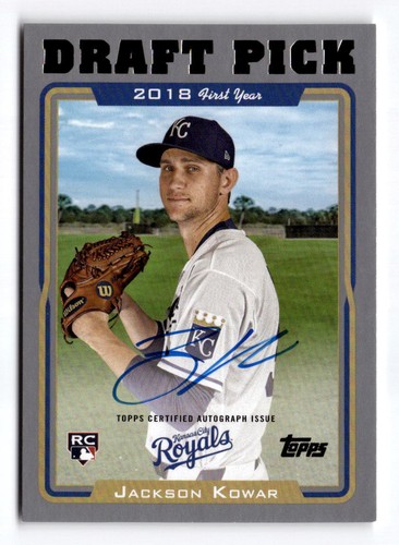 2022 Topps Archives Jackson Kowar Auto #/99 RC Rookie Draft Autograph ...