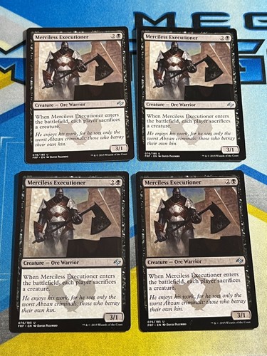 Magic the Gathering MTG Fate Reforged MERCILESS EXECUTIONER x4 | eBay