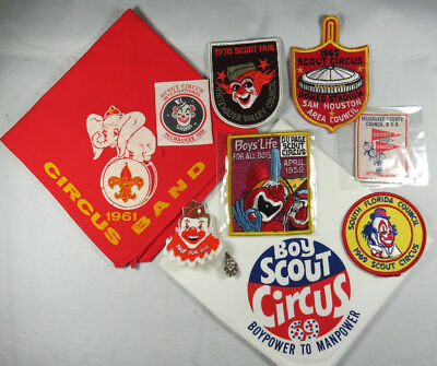 1961-1970 BSA Circus Band Pins, Patches and Neckerchiefs Set [JM261] | eBay