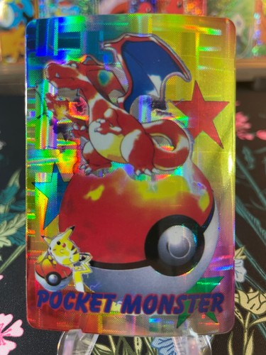 🔥Pokemon Sticker Rare Vintage Vending Holo prism 🔥Charizard 🔥1998 ...