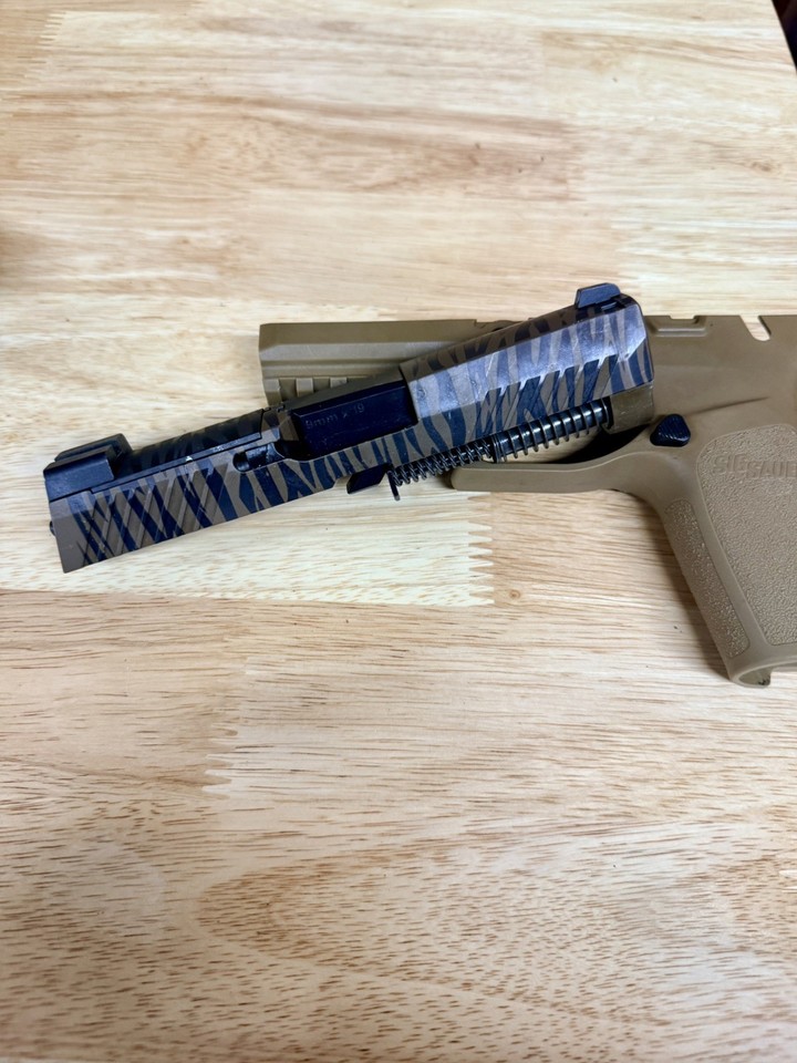 Sig Sauer P320 320 M18 Coyote 9MM SLIDE ASSEMBLY w/ Barrel and Recoil ...