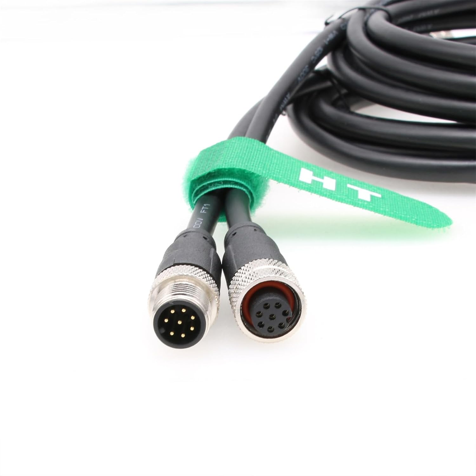 M12 a Coded 8 Pin Female to 8 Pin Male Cable for Cognex Sensor Camera ...