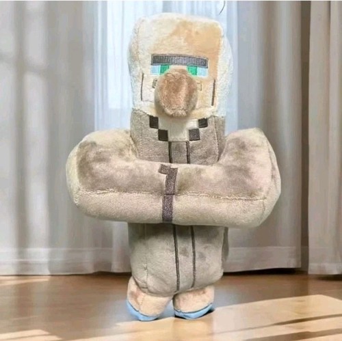 12x6" Minecraft Villager Plush Toy Soft Stuffed Doll Game Character ...