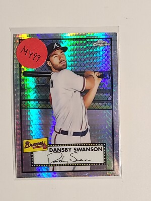 2021 TOPPS CHROME PLATINUM REFRACTOR #241 DANSBY SWANSON ATLANTA BRAVES ...