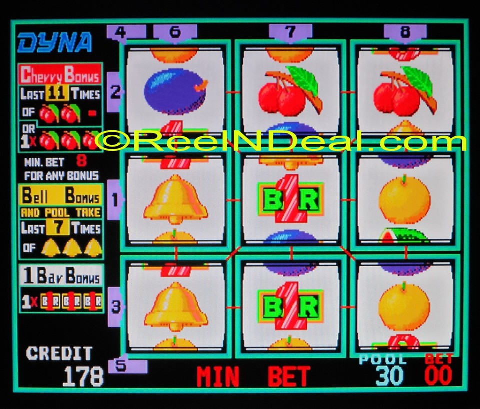 Original Cherry Master 8-Liner Slot Machine PCB Game Board Fruit Pot O ...