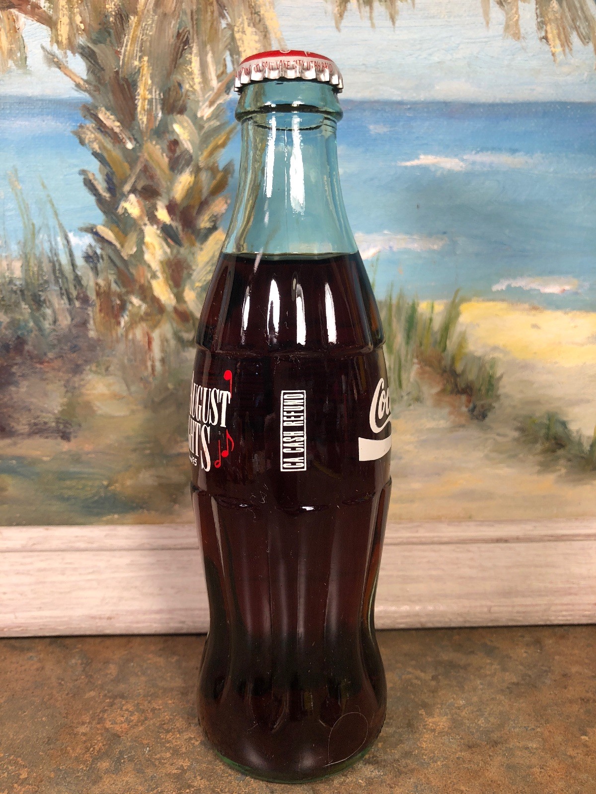 Coca Cola Collectible Bottle Hot August Nights Reno 1995 Full 8 Oz ...