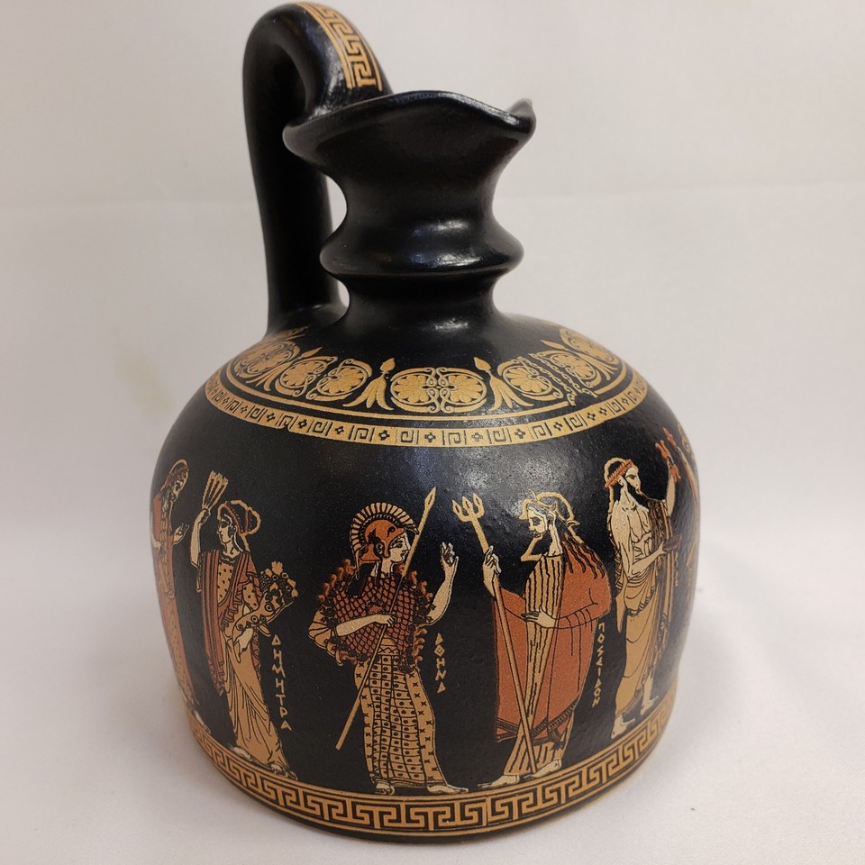Aphrodite Demeter Athena Hera Zeus Ancient Greek Art Rare Pottery Vase ...