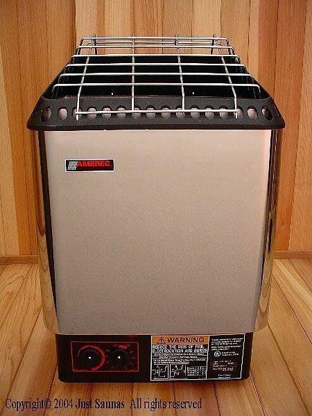 Amerec Sauna DesignerB 6KW Sauna Heater with rocks and controls mounted ...