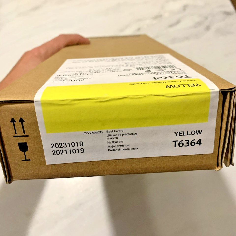 Genuine Epson T6364 Yellow 700 ml UltraChrome HDR Ink – New Sealed ...