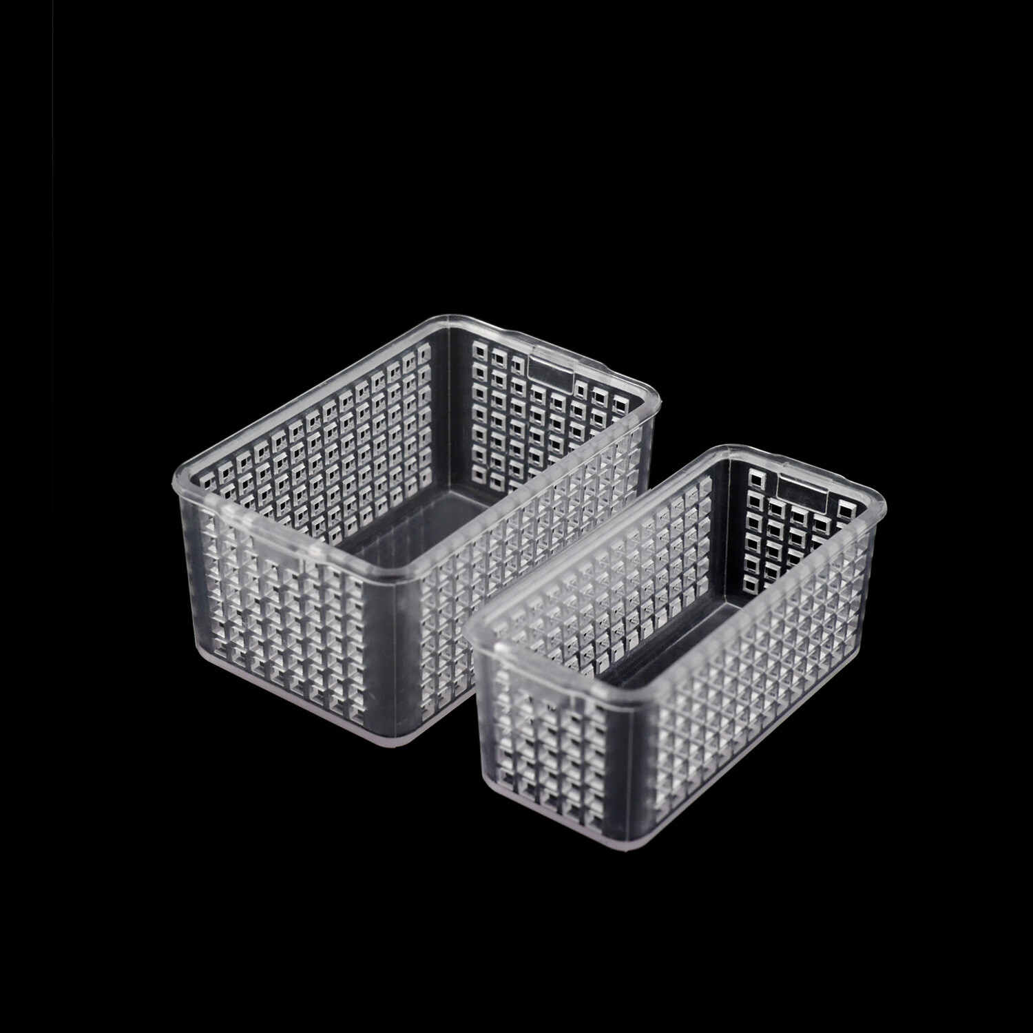 2PC Dollhouse 1/12 Miniature Storage Boxes Basket Furniture Model ...